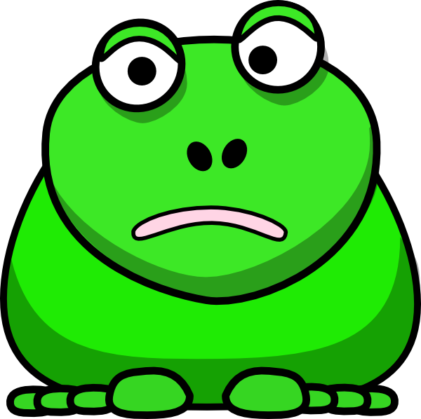Confused Cartoon Frog Clip Art at Clker.com - vector clip art online, royalty free & public domain